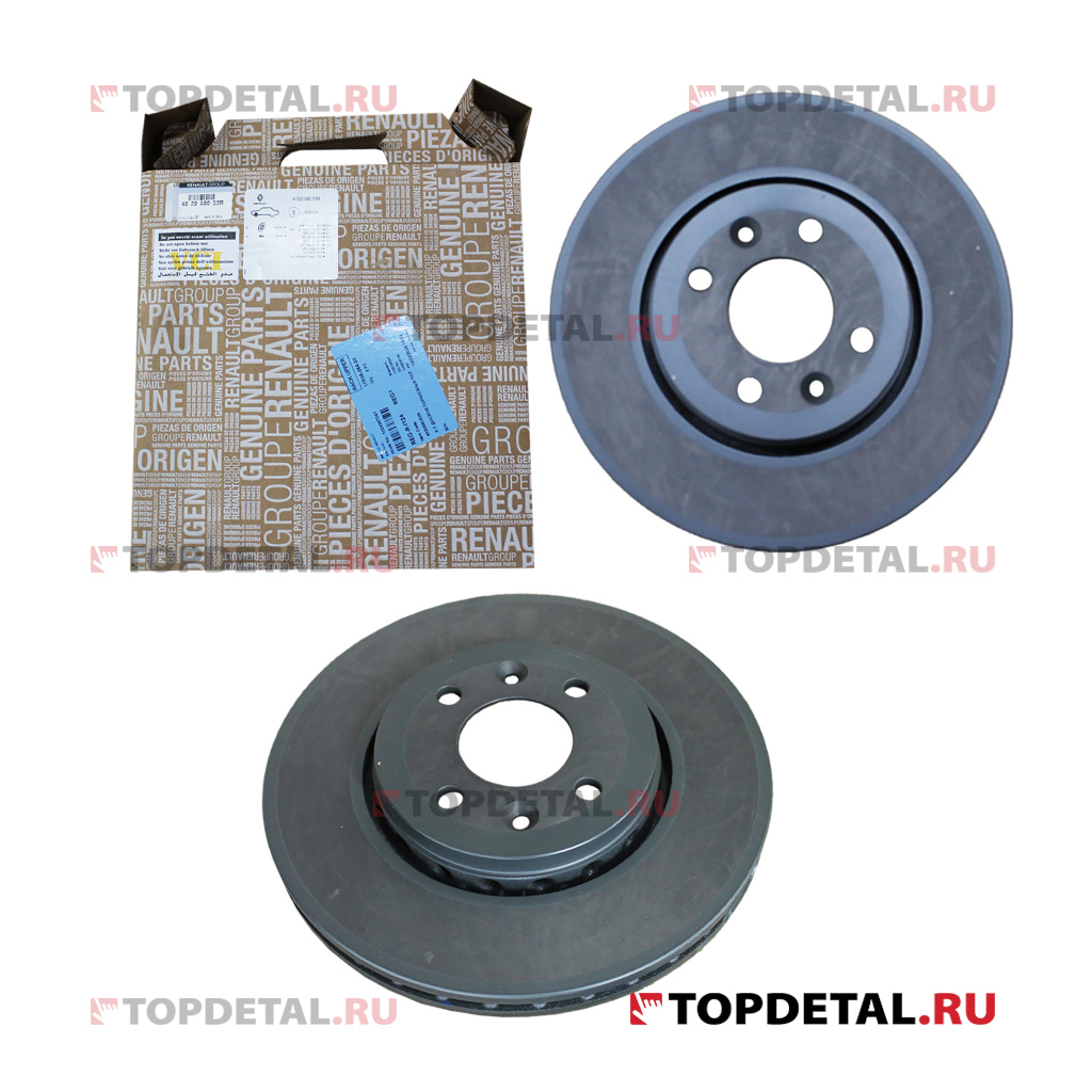 Диск тормозной передний вентилируемый ( к-т 2шт) RENAULT MEGANE/ KANGOO ...