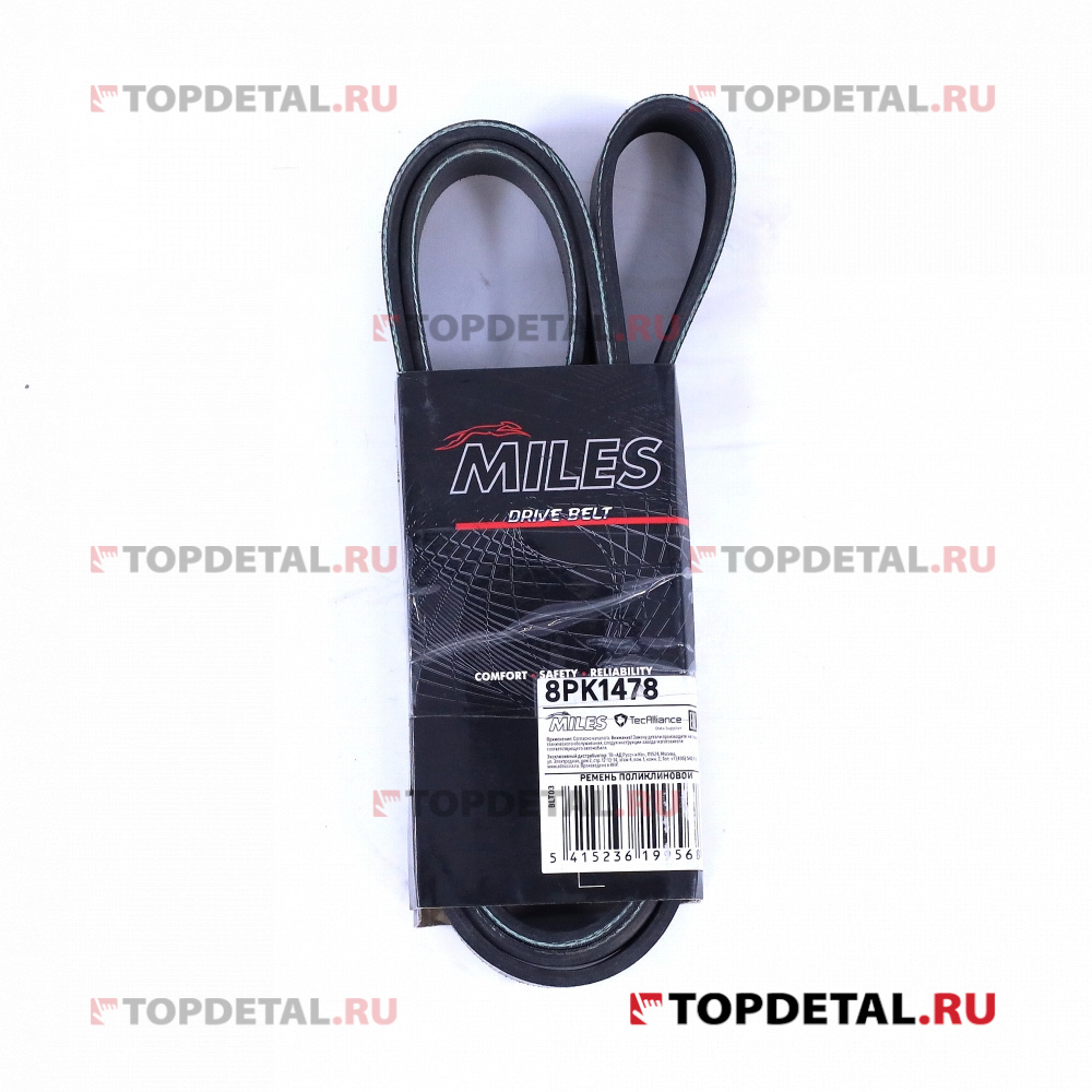 Ремень п/к 8PK1478 MILES 8PK1478 купить в интернет-магазине Topdetal.ru