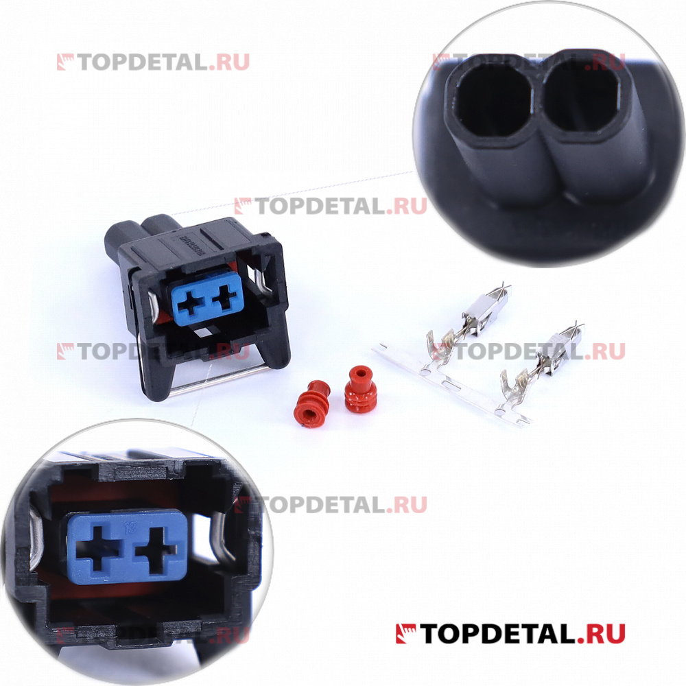 Разъем 6040-0601 2-х конт. насоса омывателя Ford Focus,VOLTON VLT6872S ...