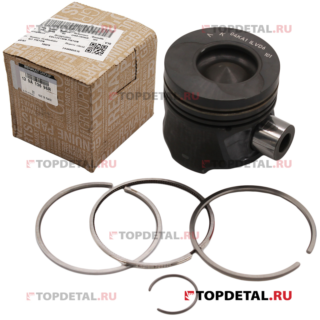 Поршень ДВС + кольца поршневые ( Комплект ) RENAULT 120A13696R купить в ...