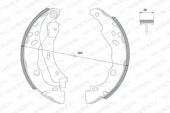 Колодки тормозные WEEN 152-2021 - цена, наличие и технические ...