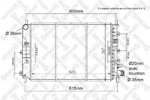 Радиатор охлаждения двигателя STELLOX 10-25214-SX - цена, наличие и ...